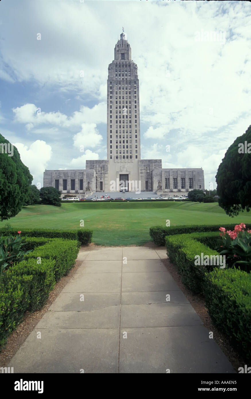 Baton Rouge Louisiana and the State Capitol Building Stock Photo - Alamy