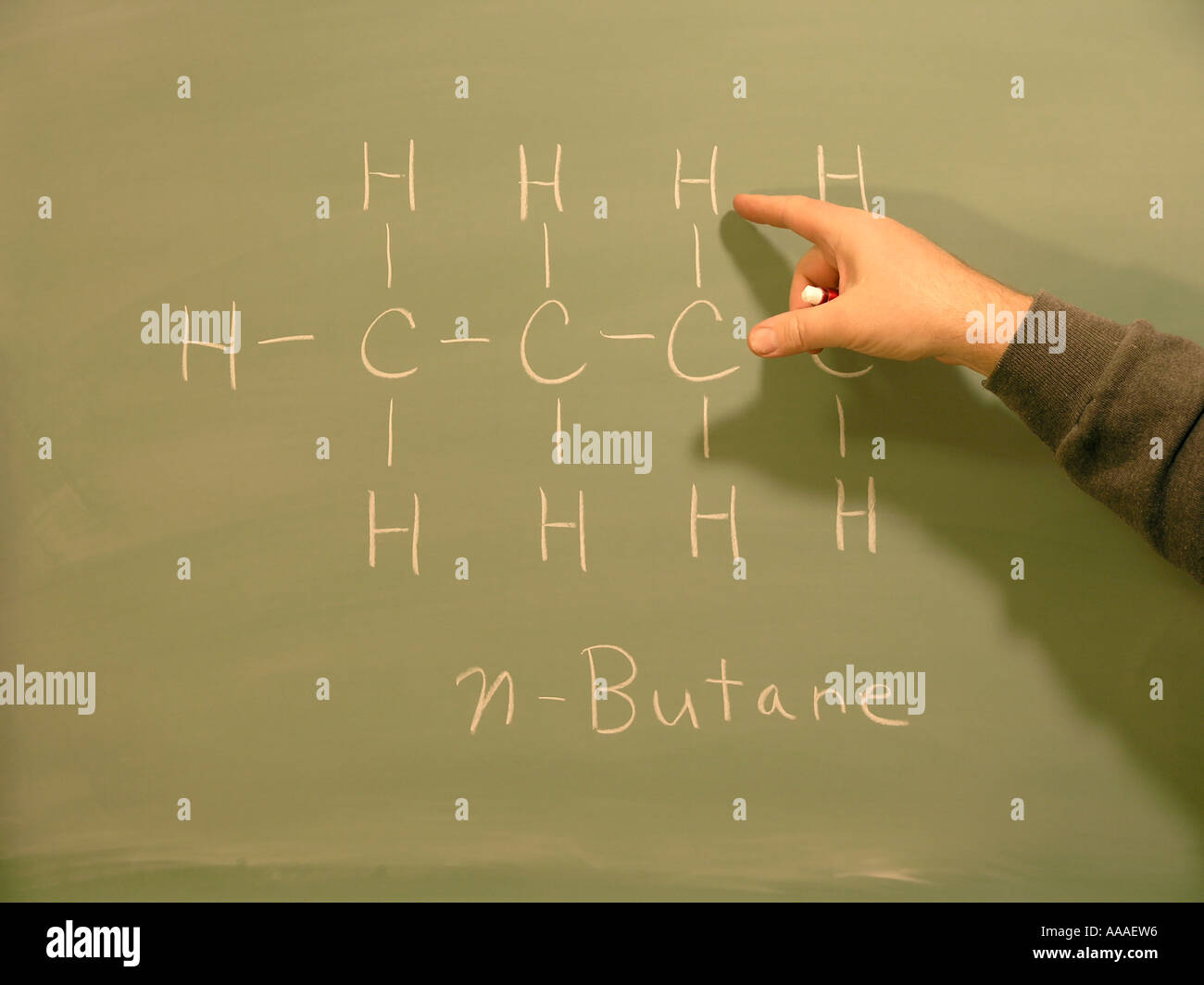 Butane Molecule Diagram on Chalkboard Stock Photo - Alamy