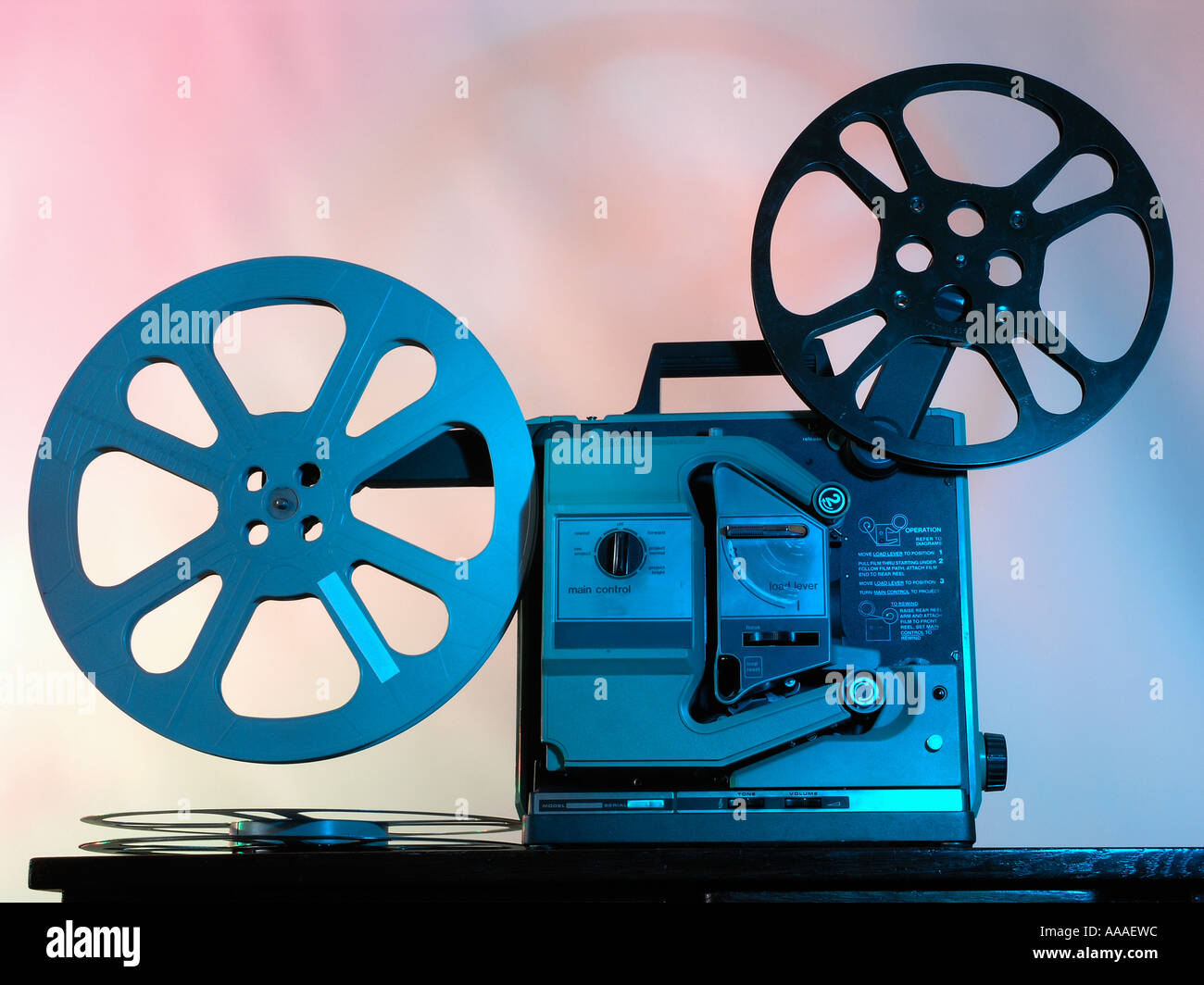 Movie Projector, side view close Stock Photo - Alamy