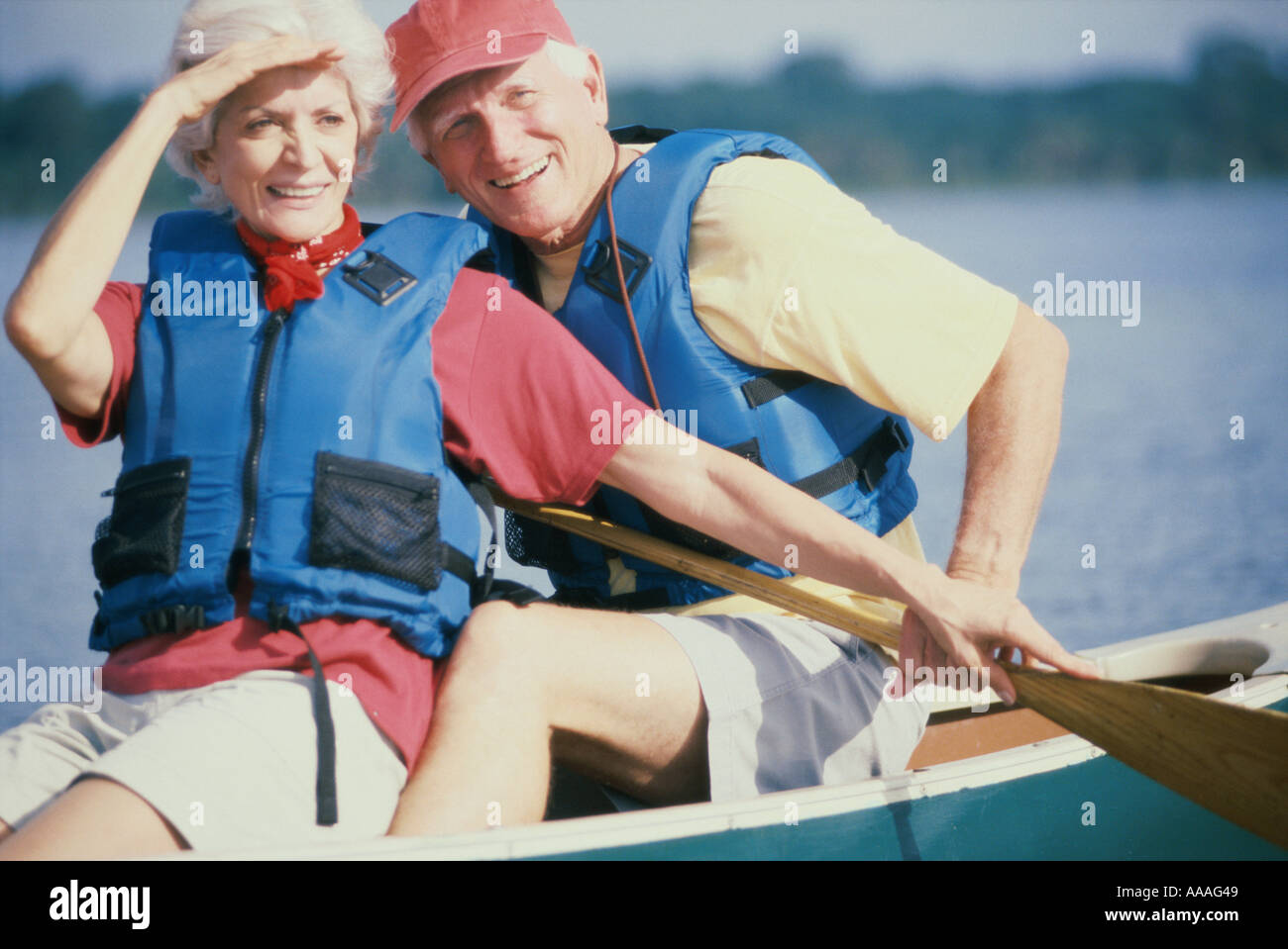 Senior couple in a row boat hi-res stock photography and images - Alamy