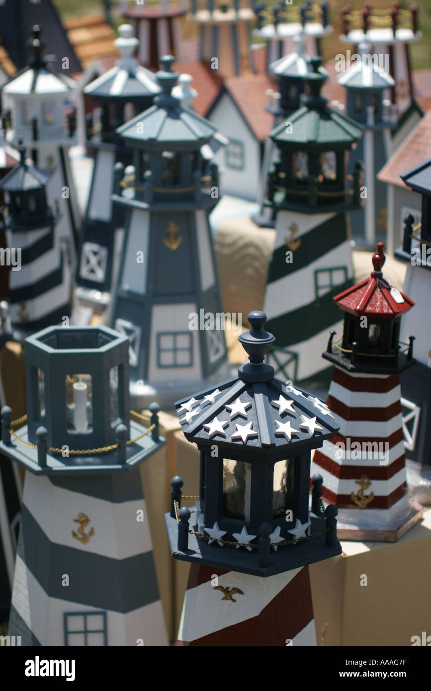 Florida, miniature lighthouses, arts and crafts Stock Photo - Alamy