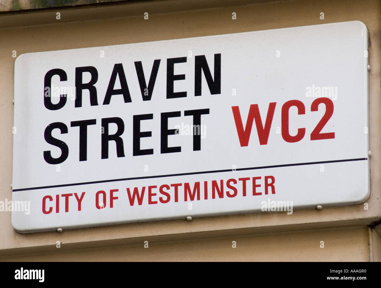Craven street road street London England Stock Photo - Alamy