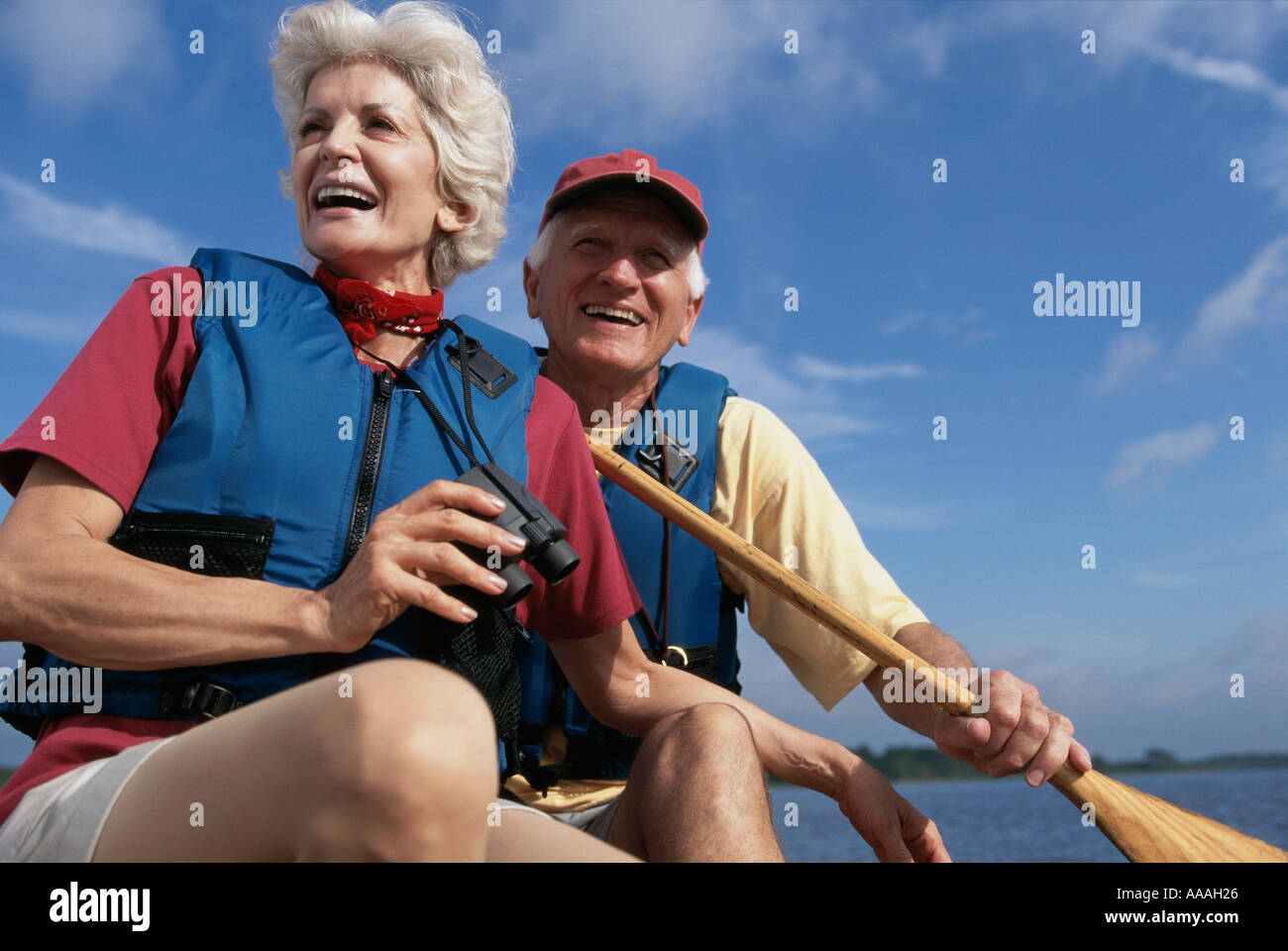 Senior couple in a row boat hi-res stock photography and images - Alamy