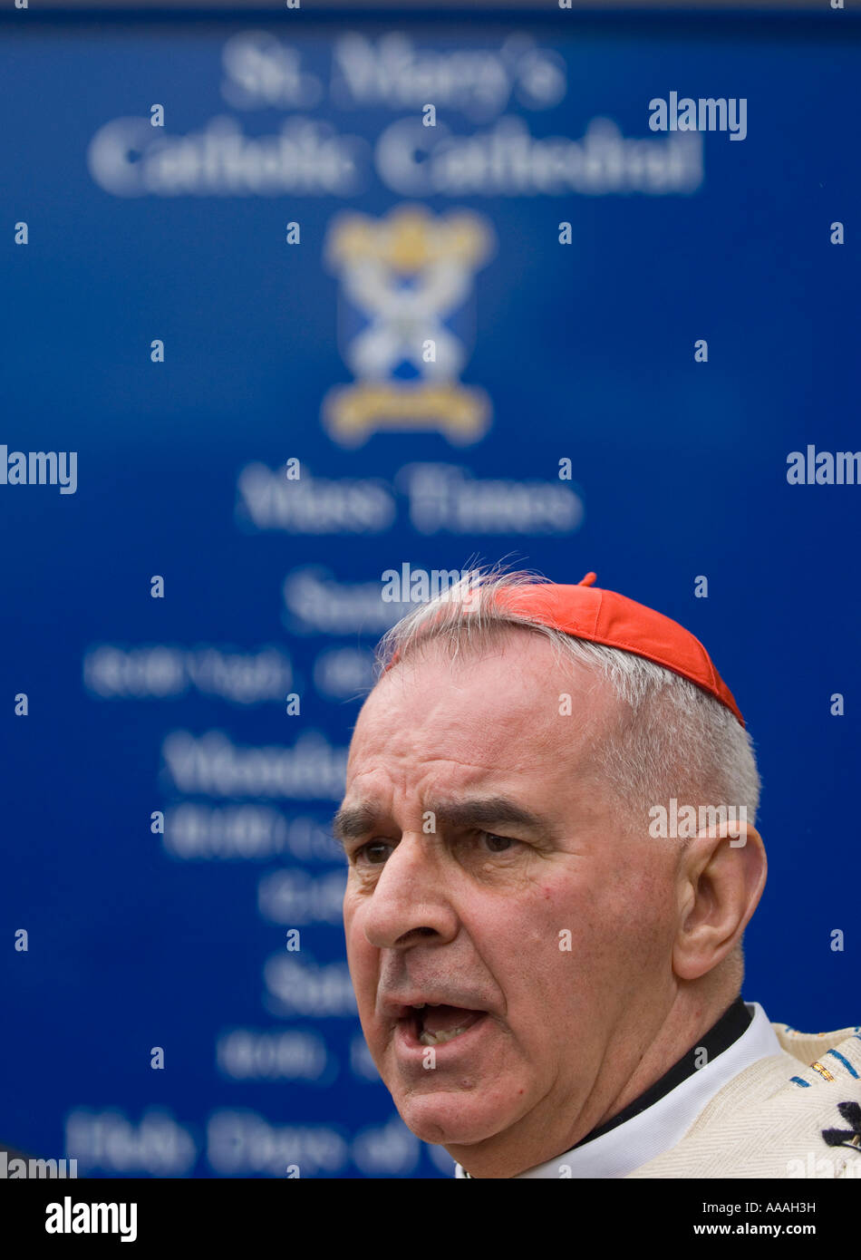 Cardinal Keith O'Brien current Archbishop of Saint Andrews and ...