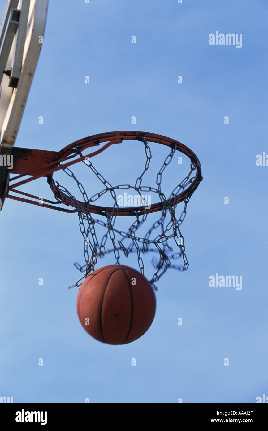 Basketball going through the hoop hi-res stock photography and images ...