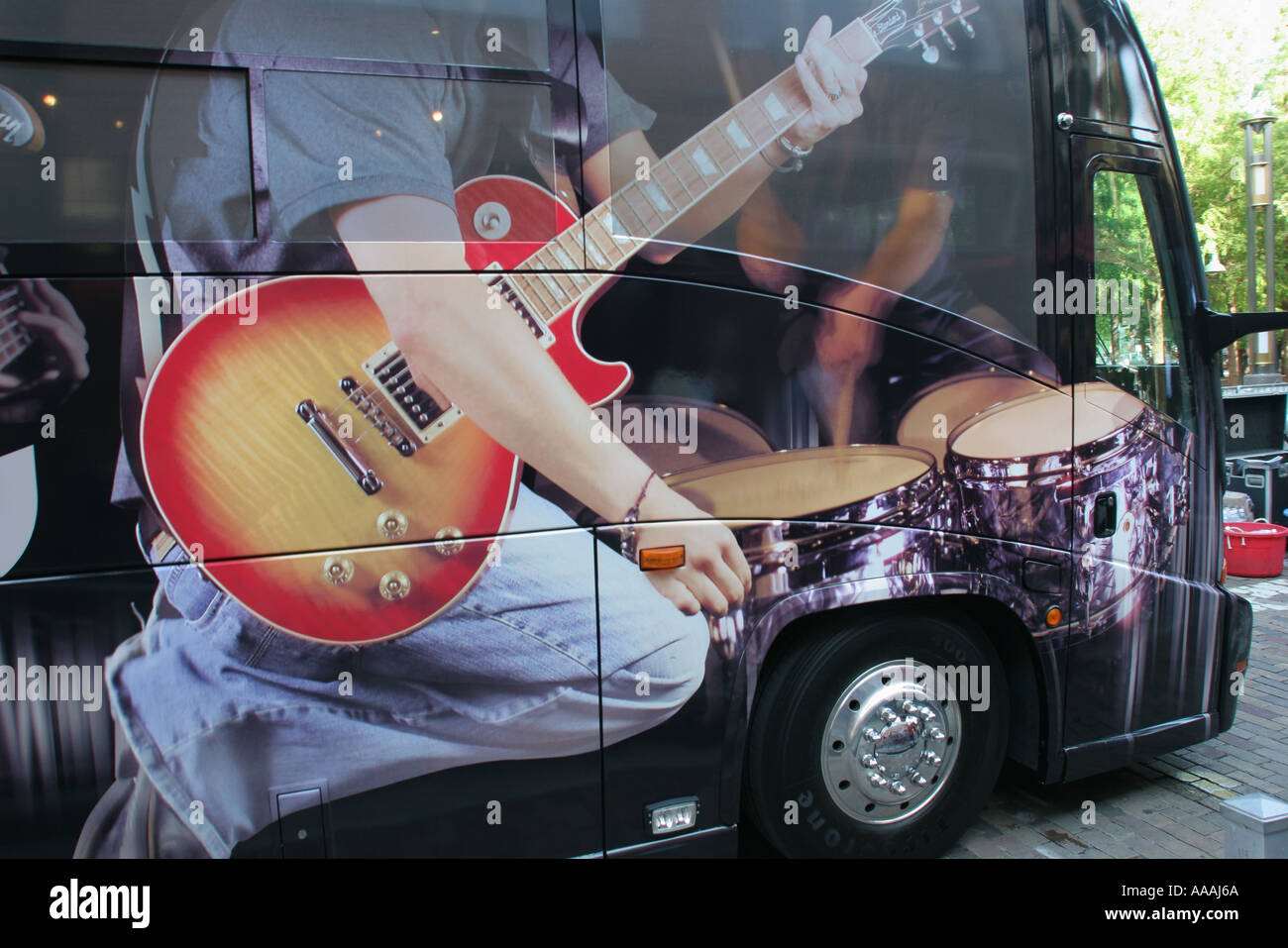Orlando Florida,Wall Street,Gibson Guitar promotional tour bus,coach ...