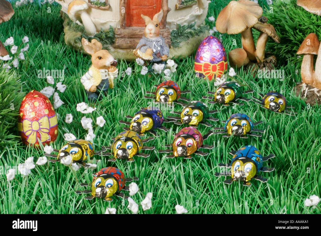 Easter Bunny Home Stock Photo - Alamy