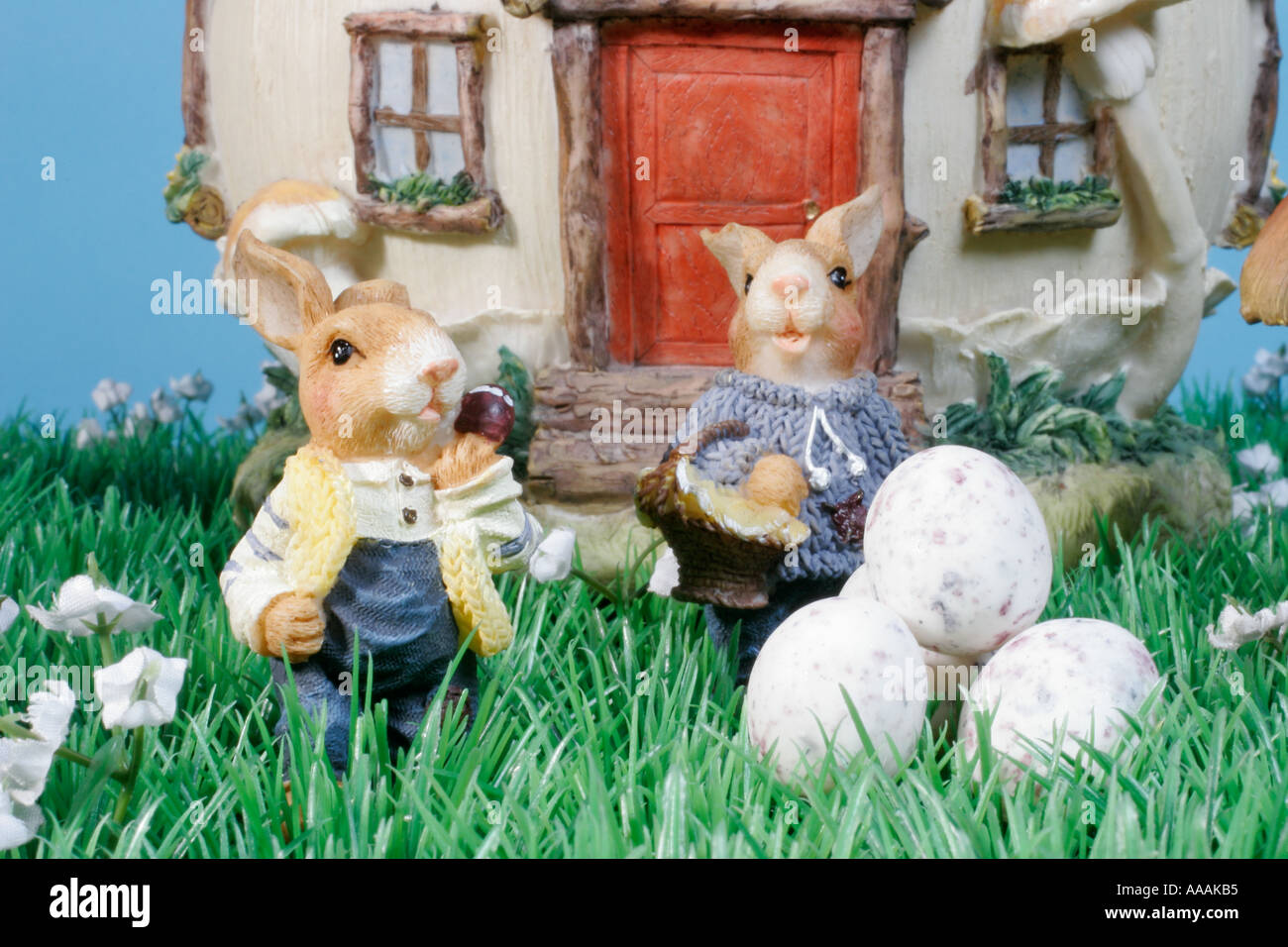 Easter Bunny Home Stock Photo - Alamy