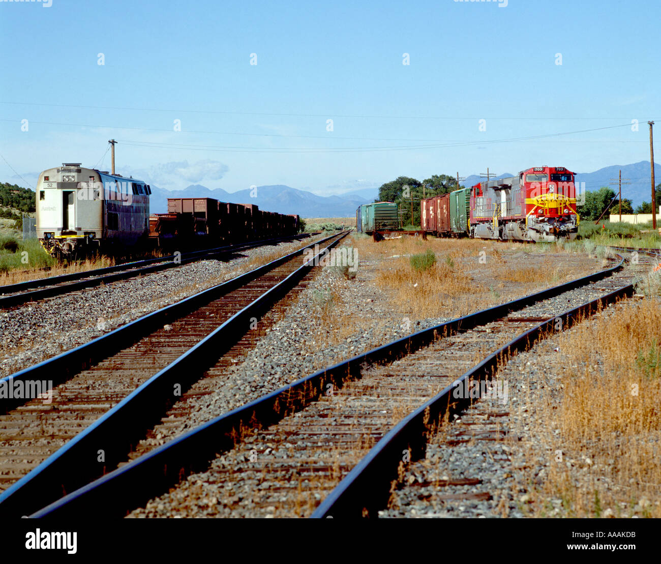 Southern Diesel Loco New Mexico USA Stock Photo - Alamy