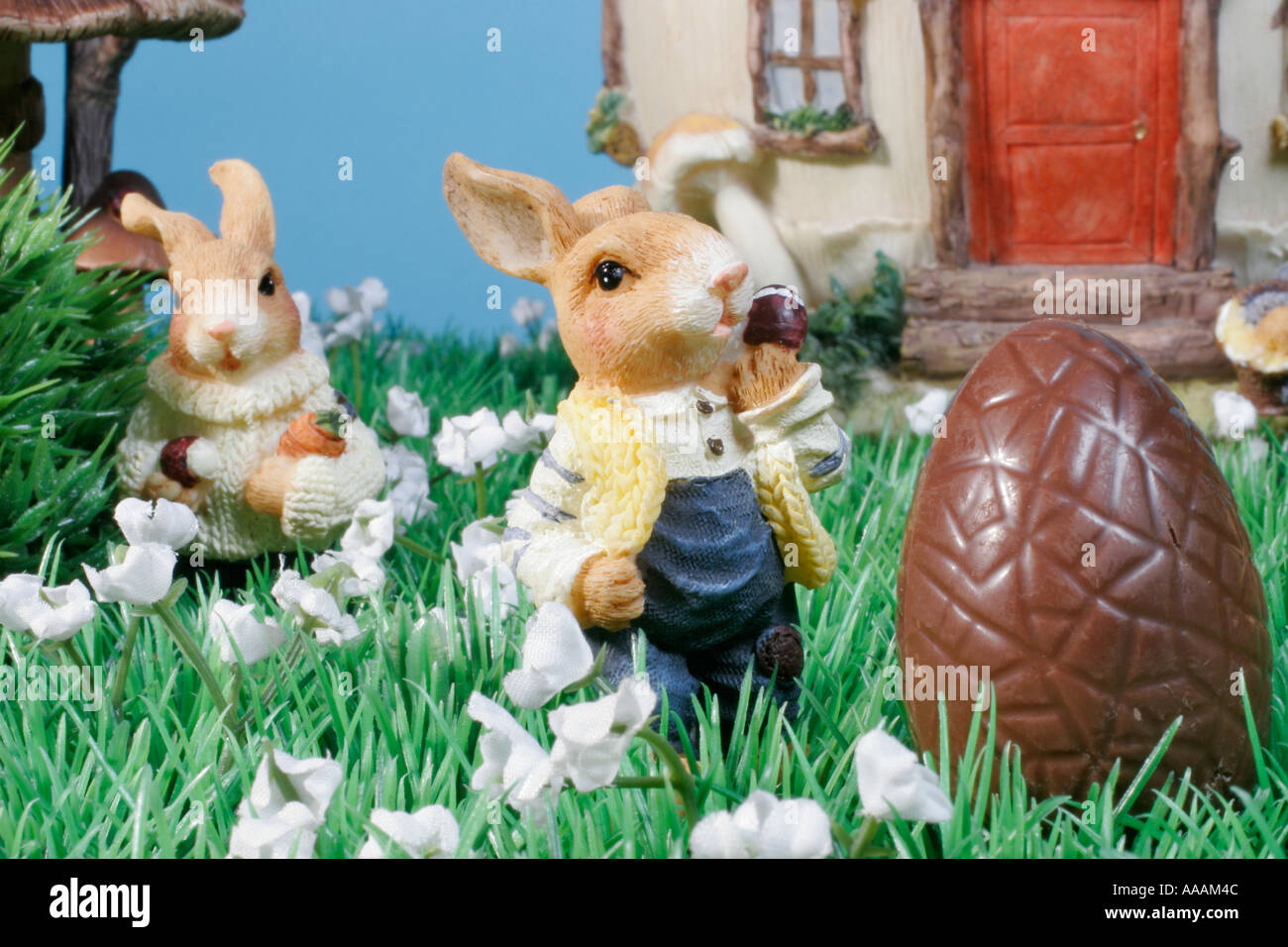 Easter Bunny Home Stock Photo - Alamy