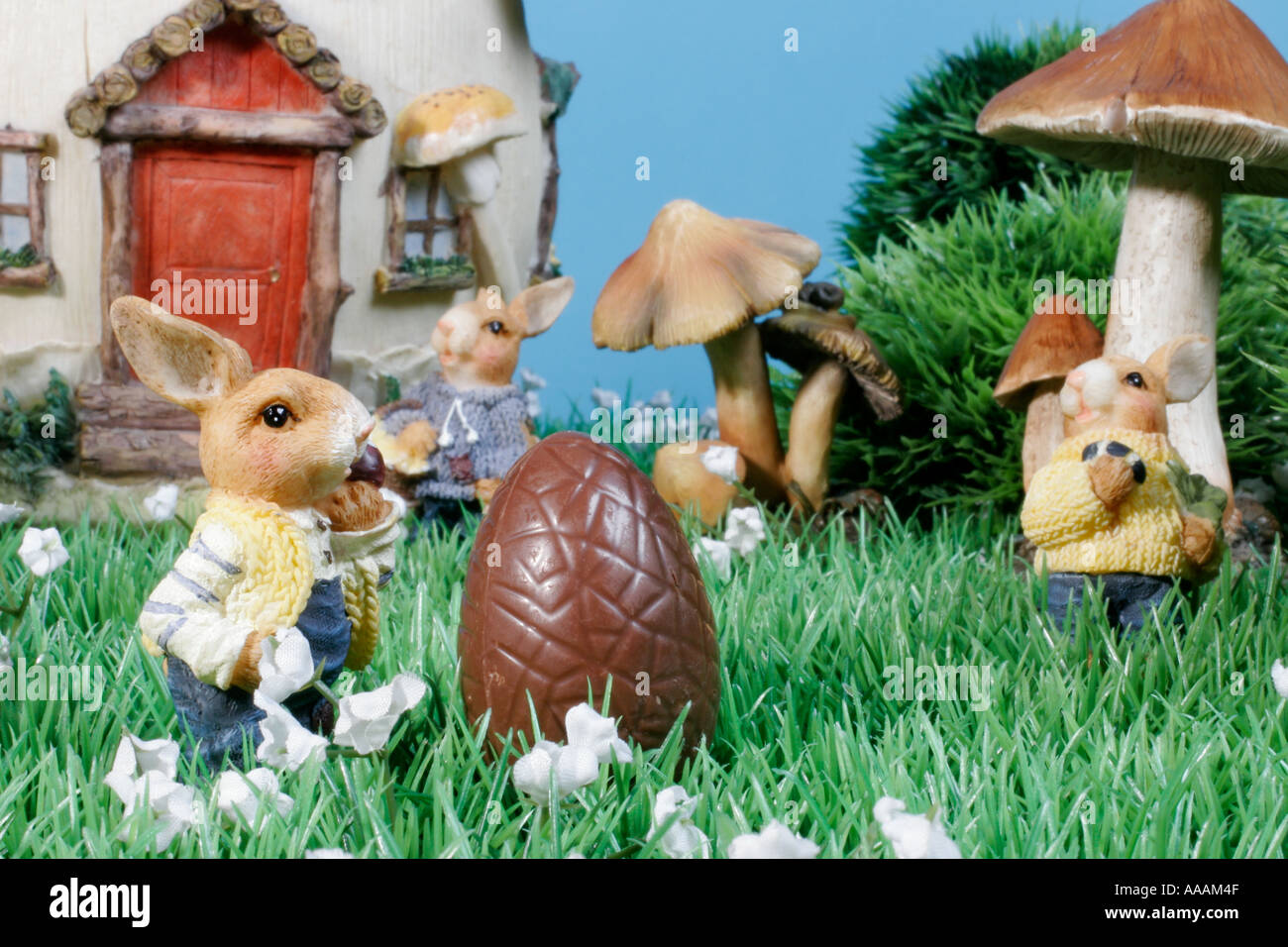 Easter Bunny Home Stock Photo - Alamy