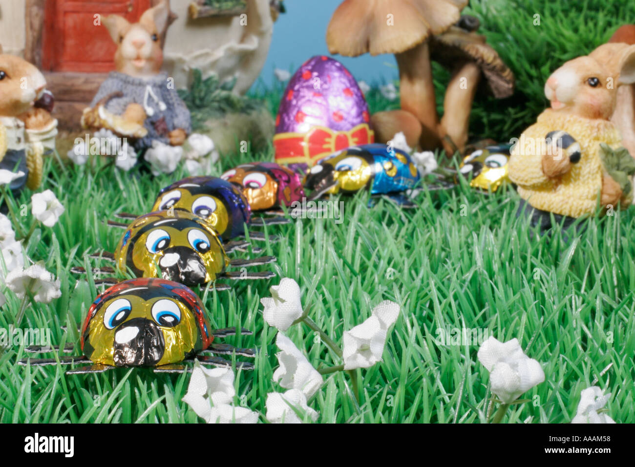 Easter Bunny Home Stock Photo - Alamy