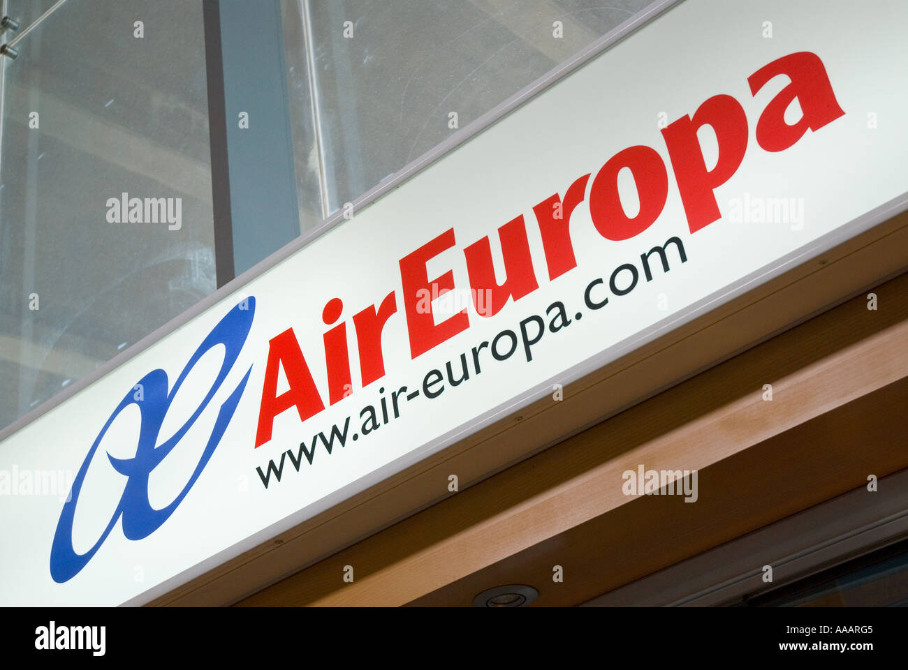 Air Europa airline sign Stock Photo - Alamy
