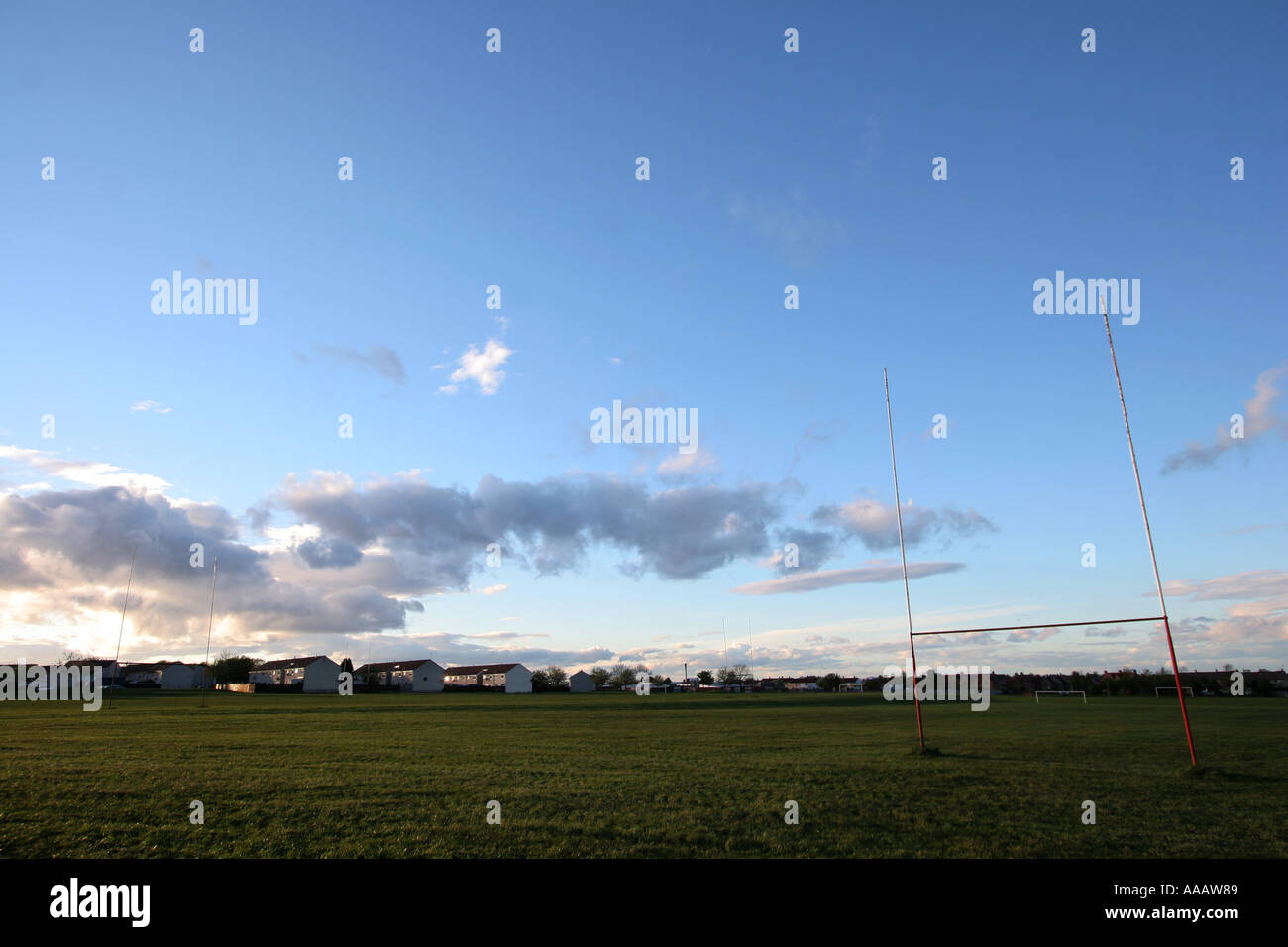 Rugby field posts hi-res stock photography and images - Alamy