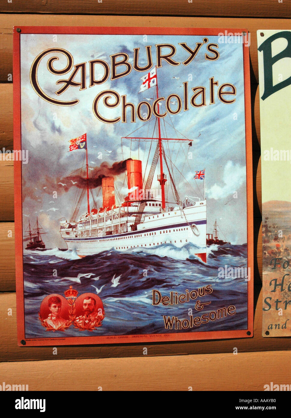 Cadburys chocolate sign Stock Photo - Alamy