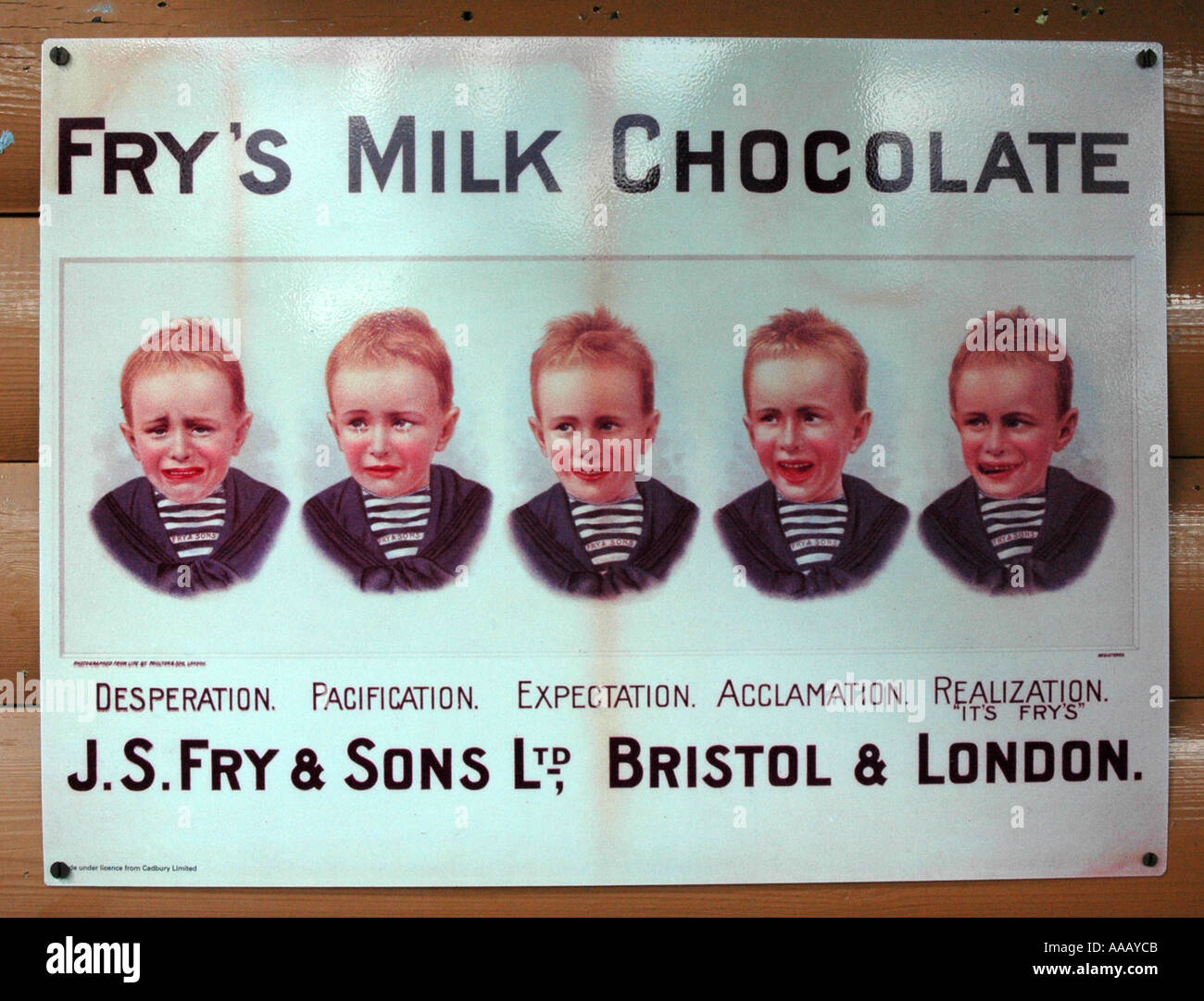Frys Milk Chocolate sign Stock Photo - Alamy