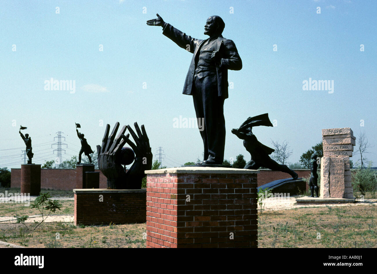 Lenin in Communist statue park near Budapest, Hungary Stock Photo - Alamy