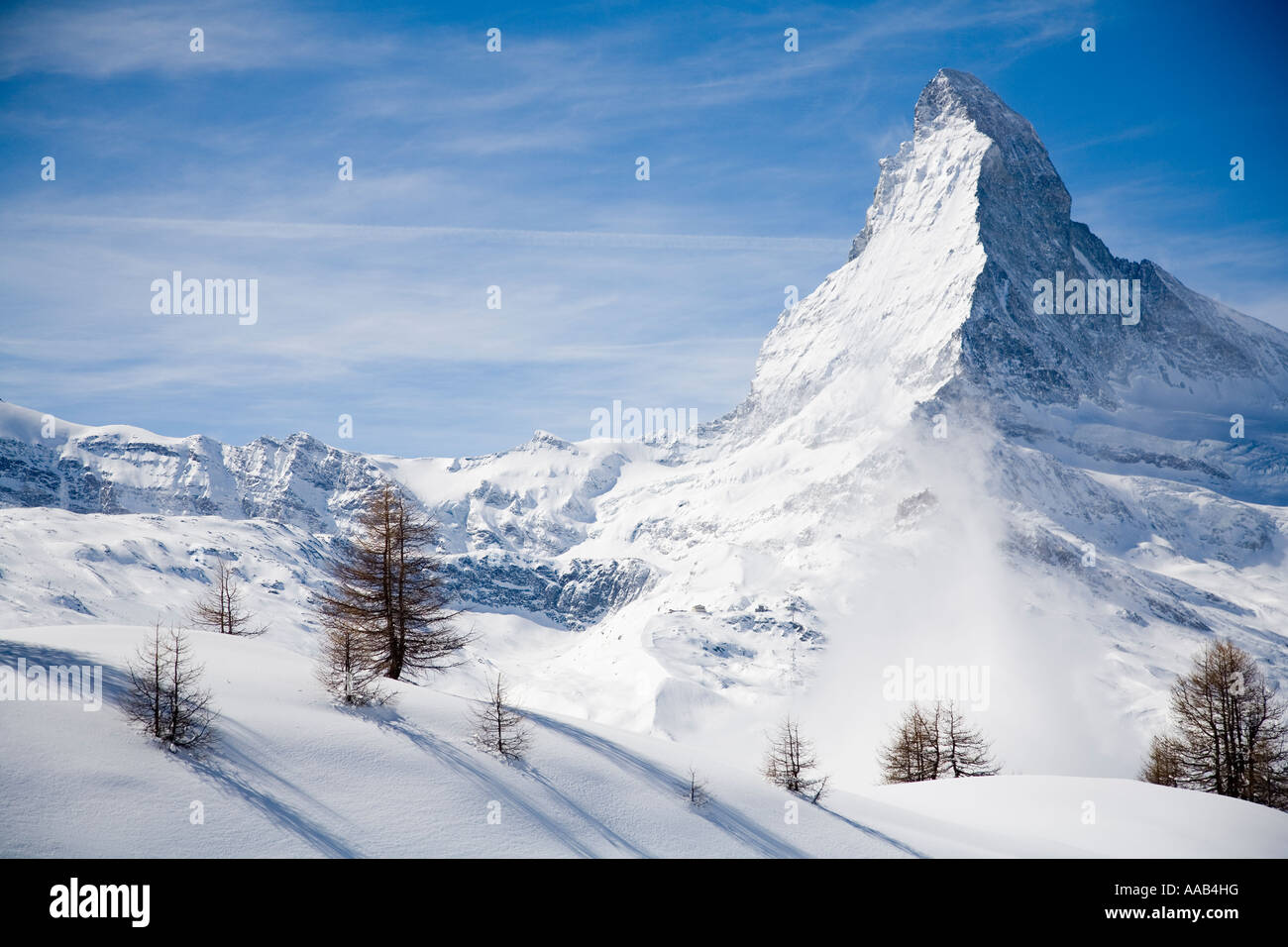 View of the Matterhorn in Zermatt Stock Photo - Alamy