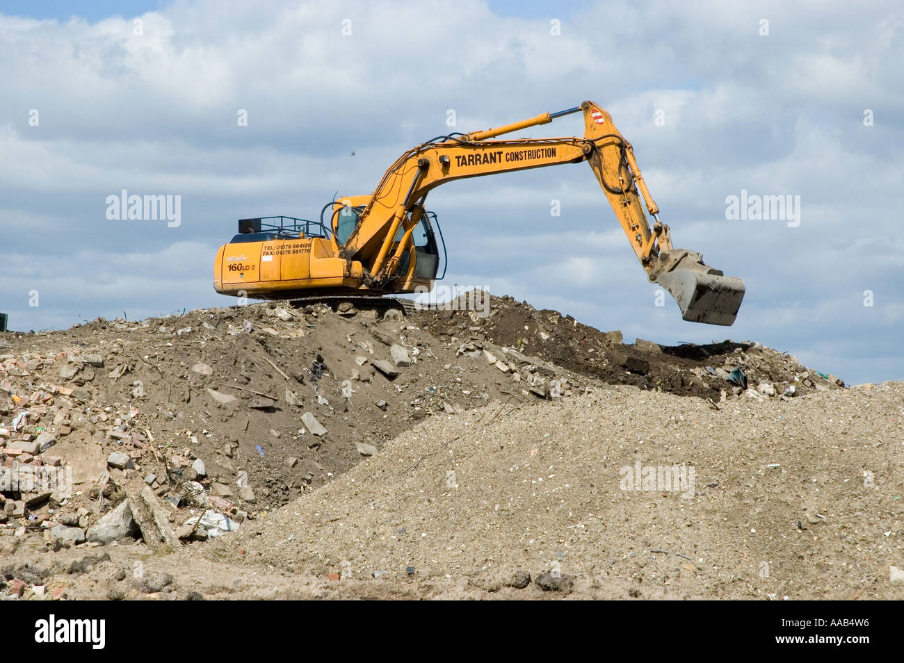 A JCB at work Stock Photo - Alamy