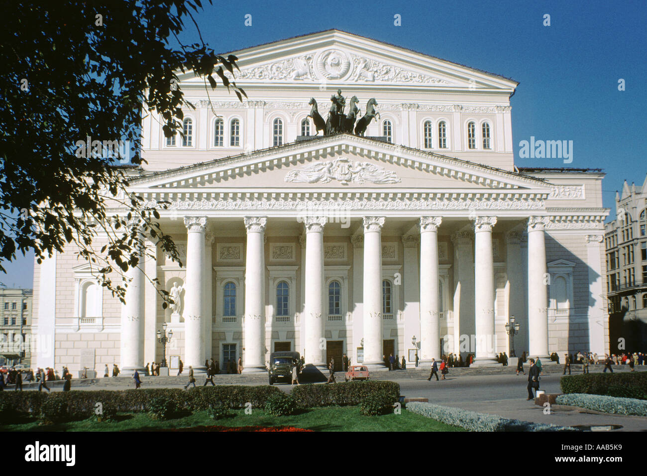 Exterior of Bolshoi Theatre, Moscow Stock Photo - Alamy