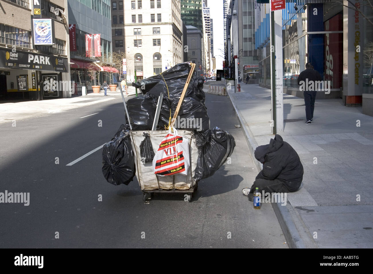 Ny nyc new york city manhattan homeless homelessness alone empty hi-res ...