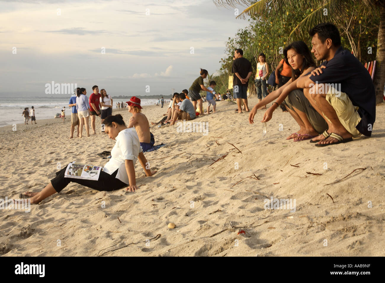 People on the beach, Kuta, Bali, Indonesia Stock Photo - Alamy