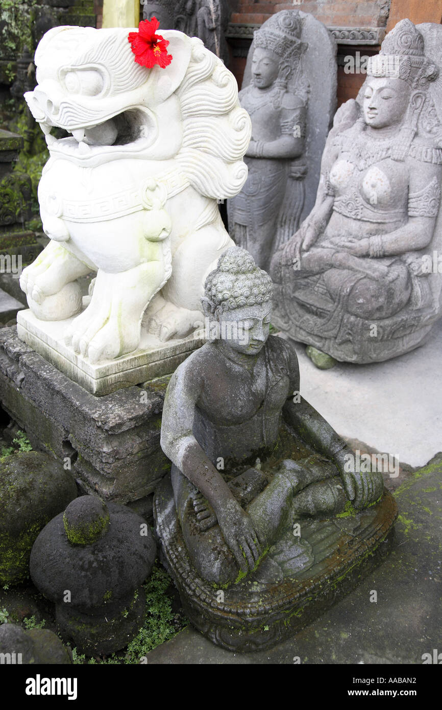 Stone statues, Bali, Indonesia Stock Photo - Alamy