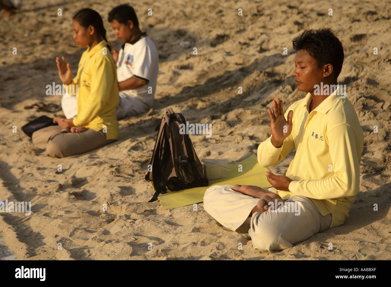 Prayer on beach hi-res stock photography and images - Alamy