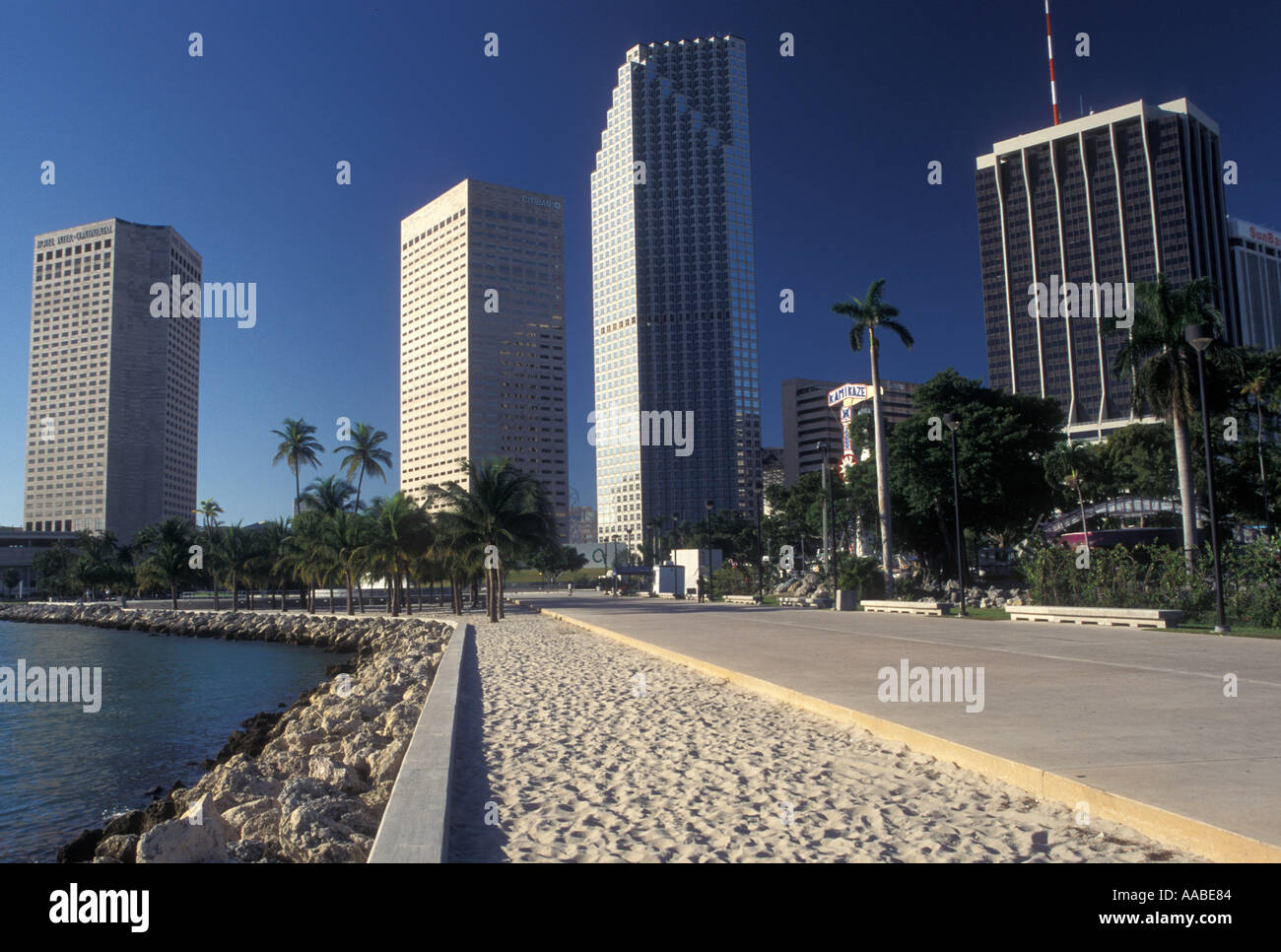 Miami buildings from bayfront park hi-res stock photography and images ...