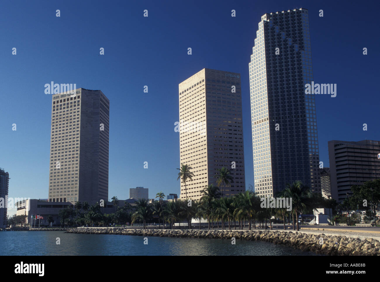 Miami buildings from bayfront park hi-res stock photography and images ...