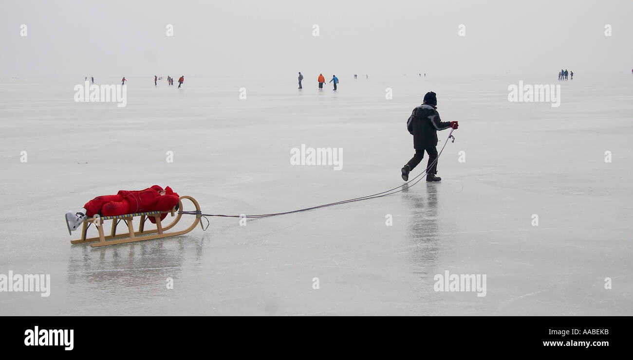 toboggan in ice Stock Photo - Alamy