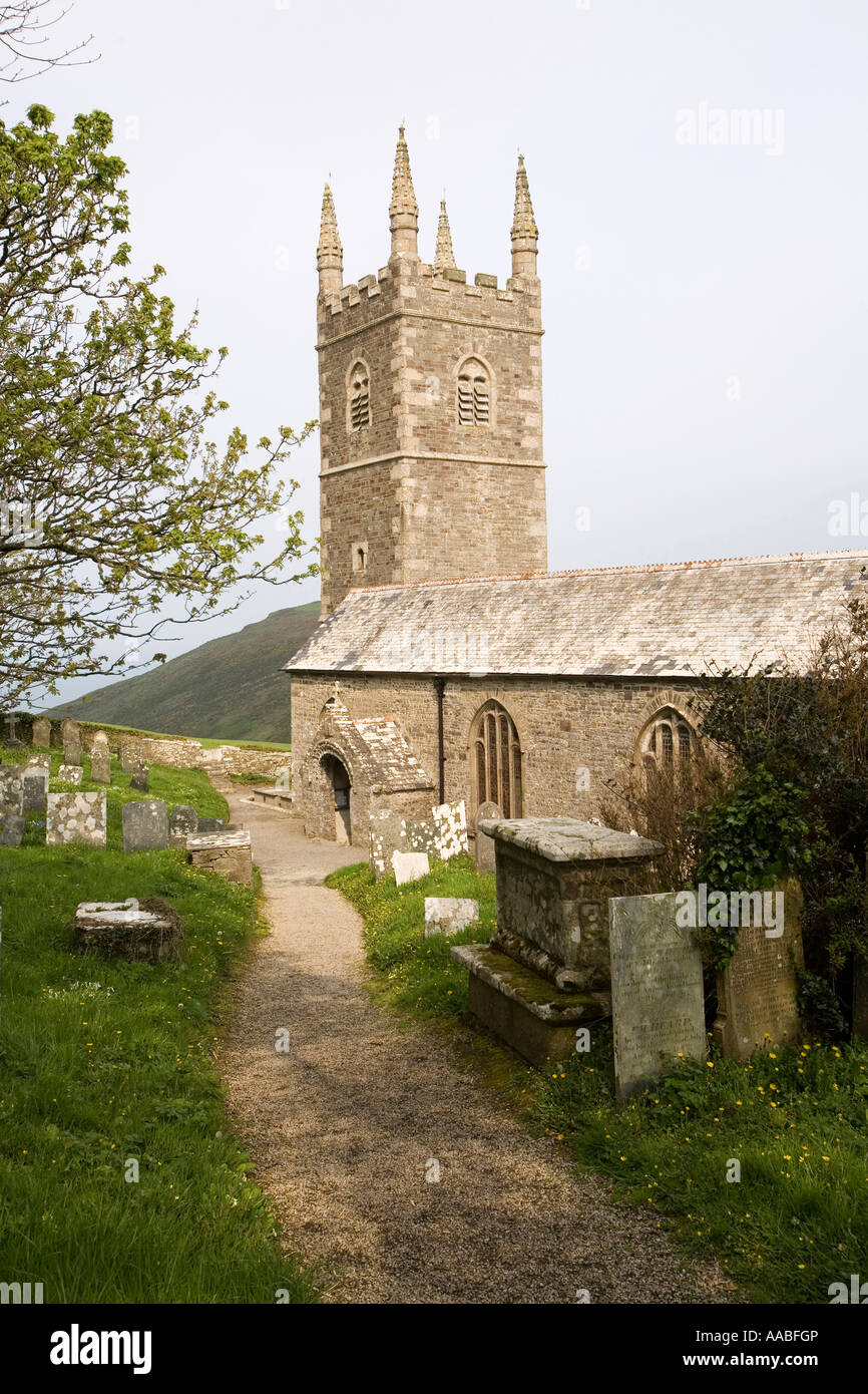 UK Cornwall Morwenstow Church of saints Morwenna and John the Baptist ...
