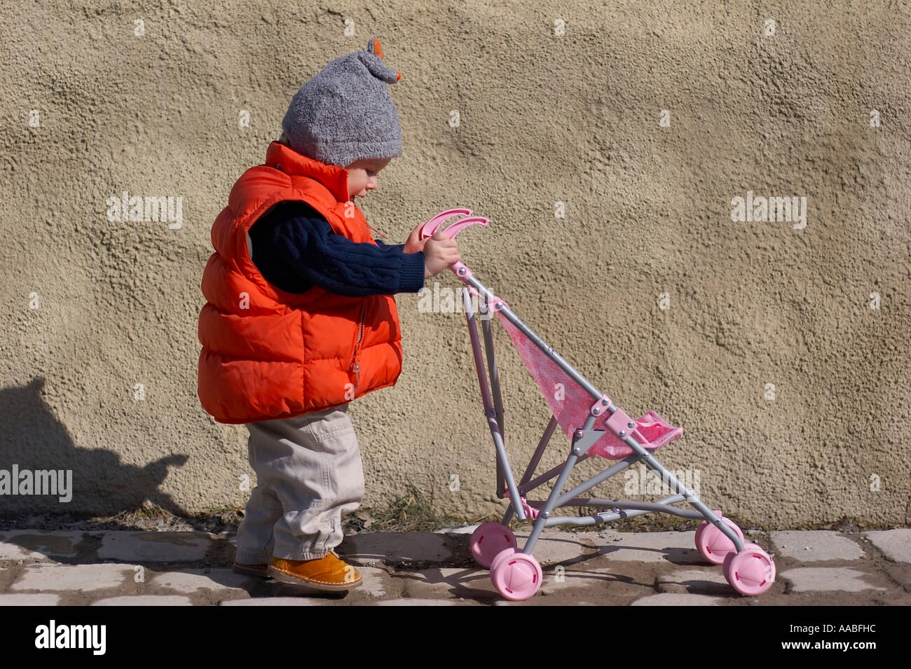 baby with buggy Stock Photo - Alamy