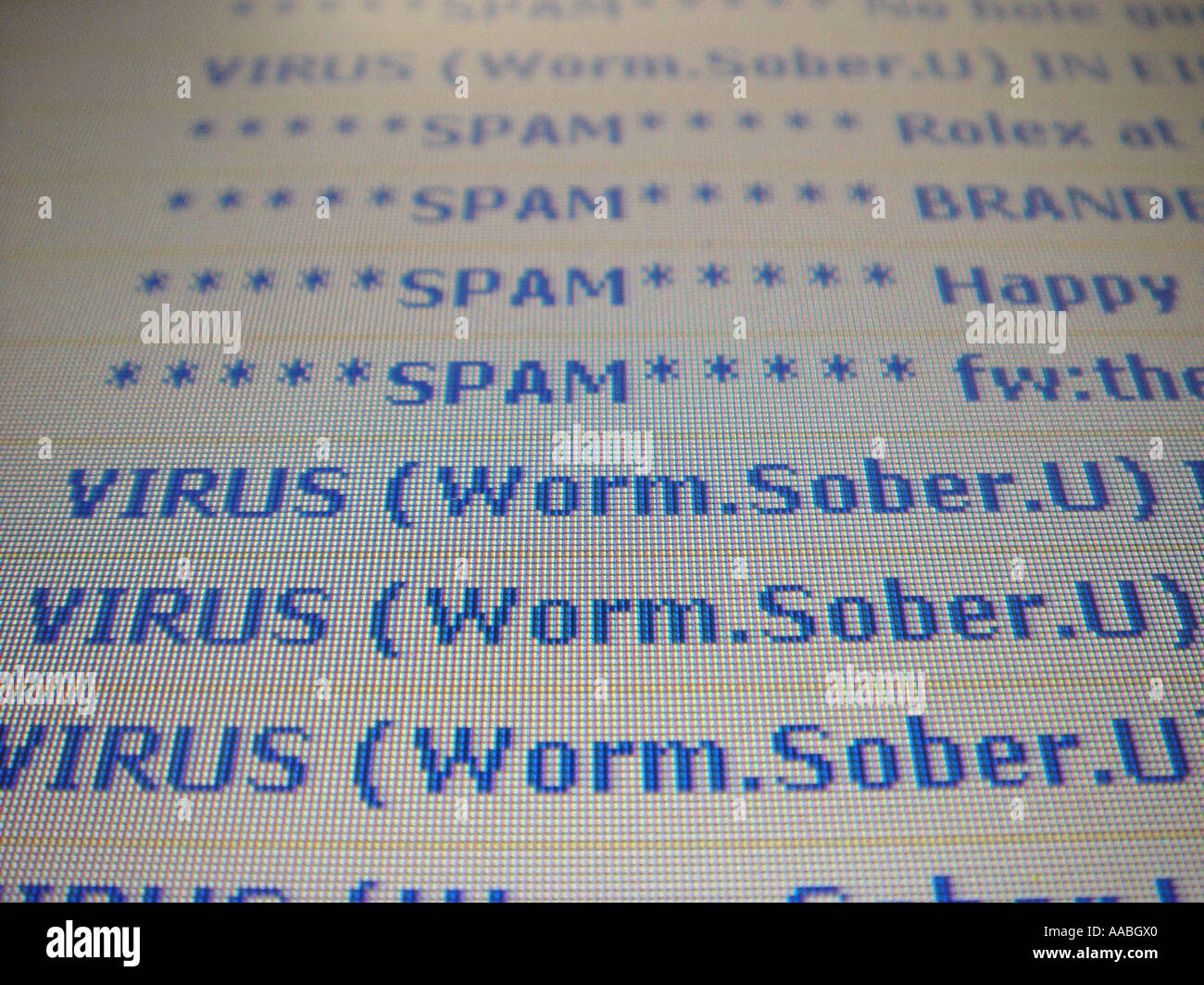 spam e-mail account Stock Photo - Alamy