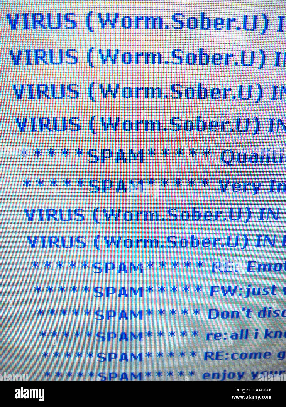 spam e-mail account Stock Photo - Alamy