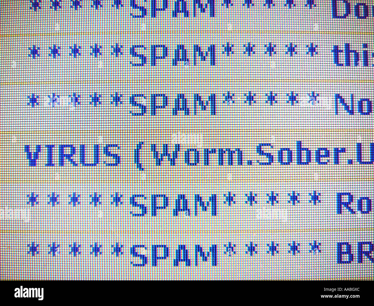 spam e-mail account Stock Photo - Alamy