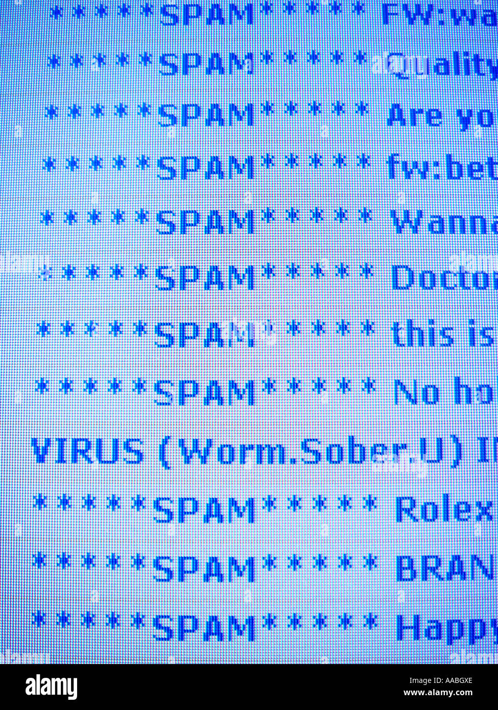 spam e-mail account Stock Photo - Alamy