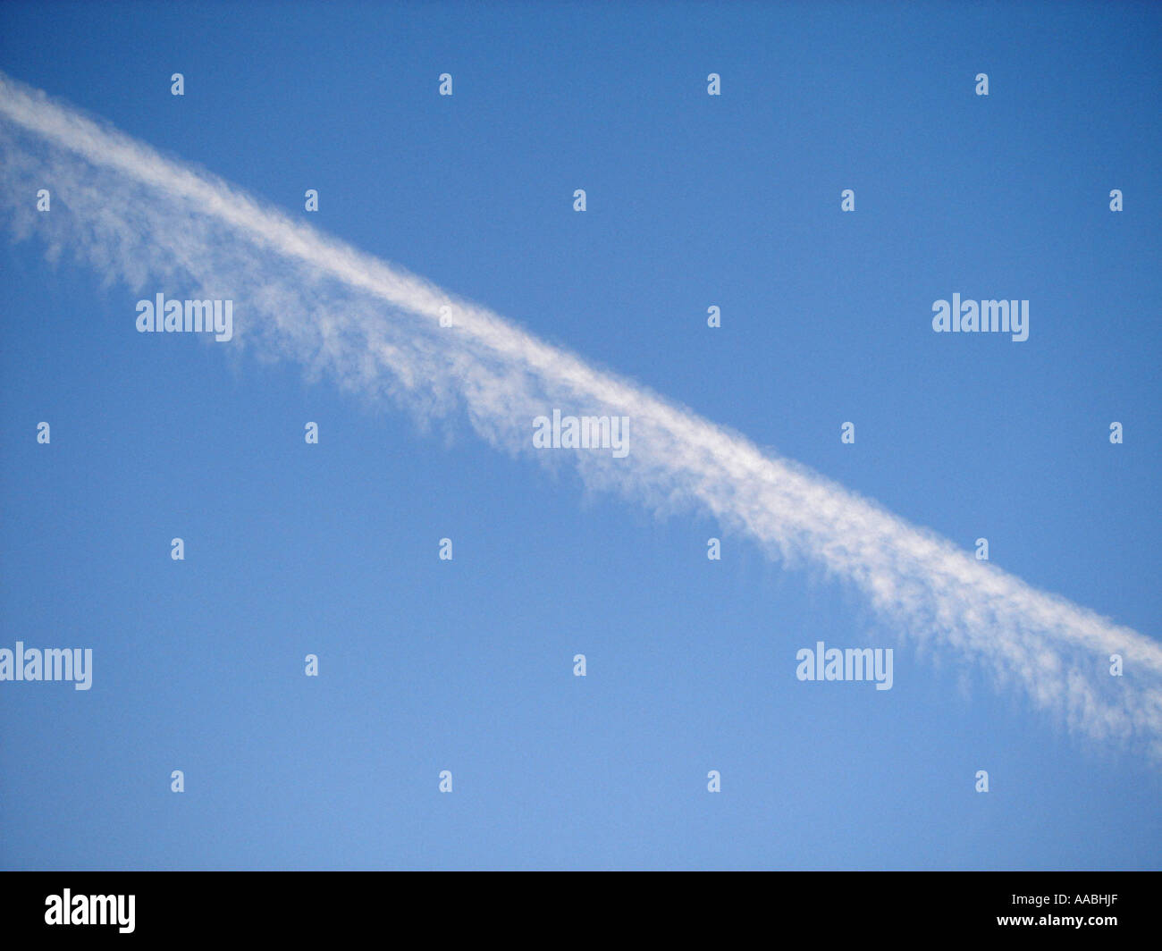 contrail / vapour trail at the sky Stock Photo - Alamy