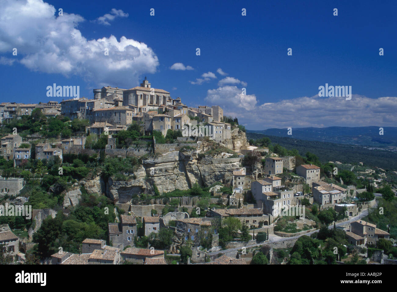 Overview of Gordes France Stock Photo - Alamy