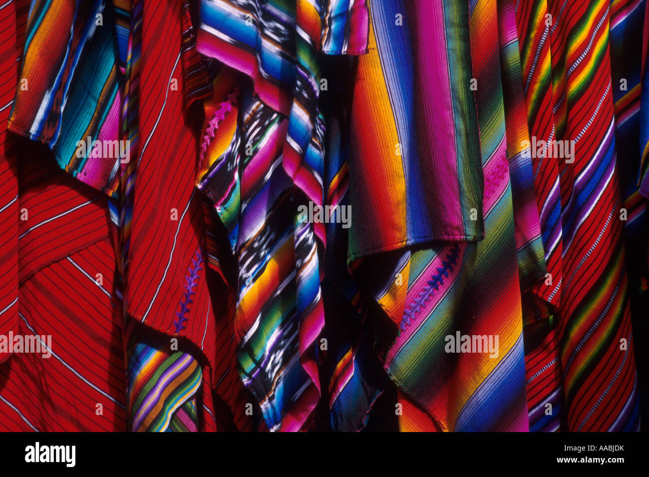 Textiles for sale at Chichicastenango market Guatemala Stock Photo - Alamy