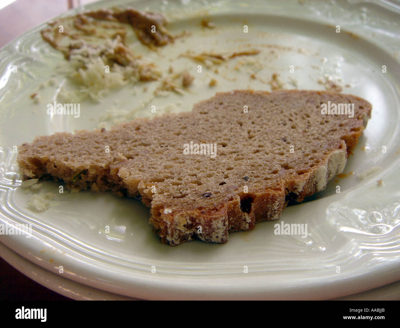 someone has bitten into a bread Stock Photo - Alamy