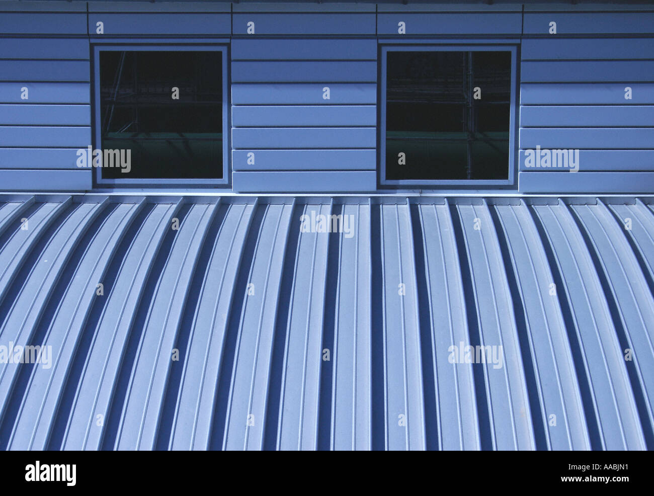 tin roof construction Stock Photo - Alamy