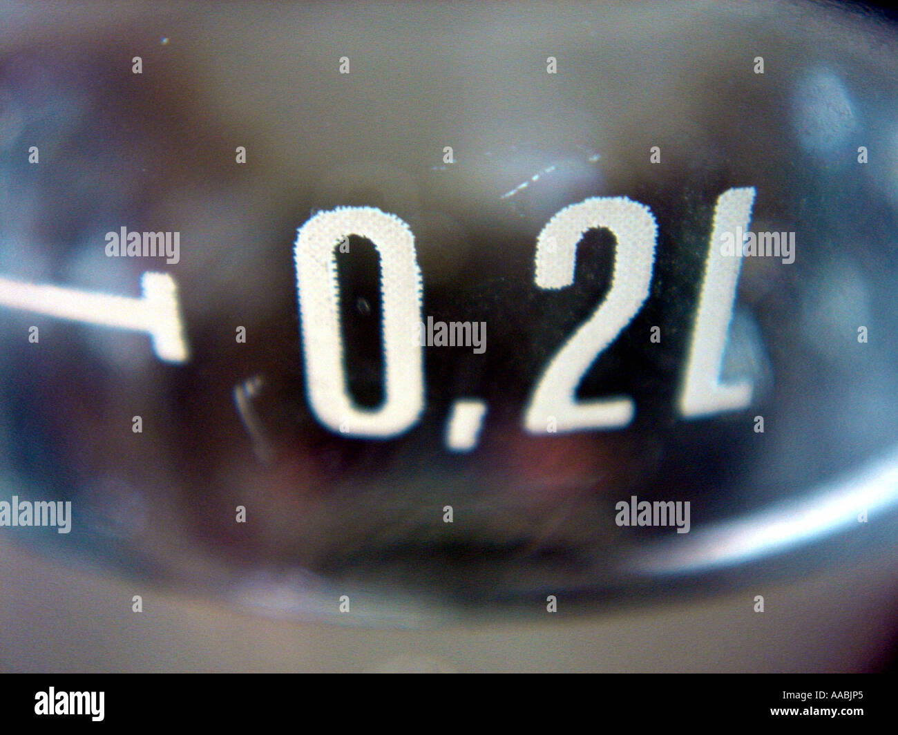 0,2 l measurement / scale unit Stock Photo - Alamy