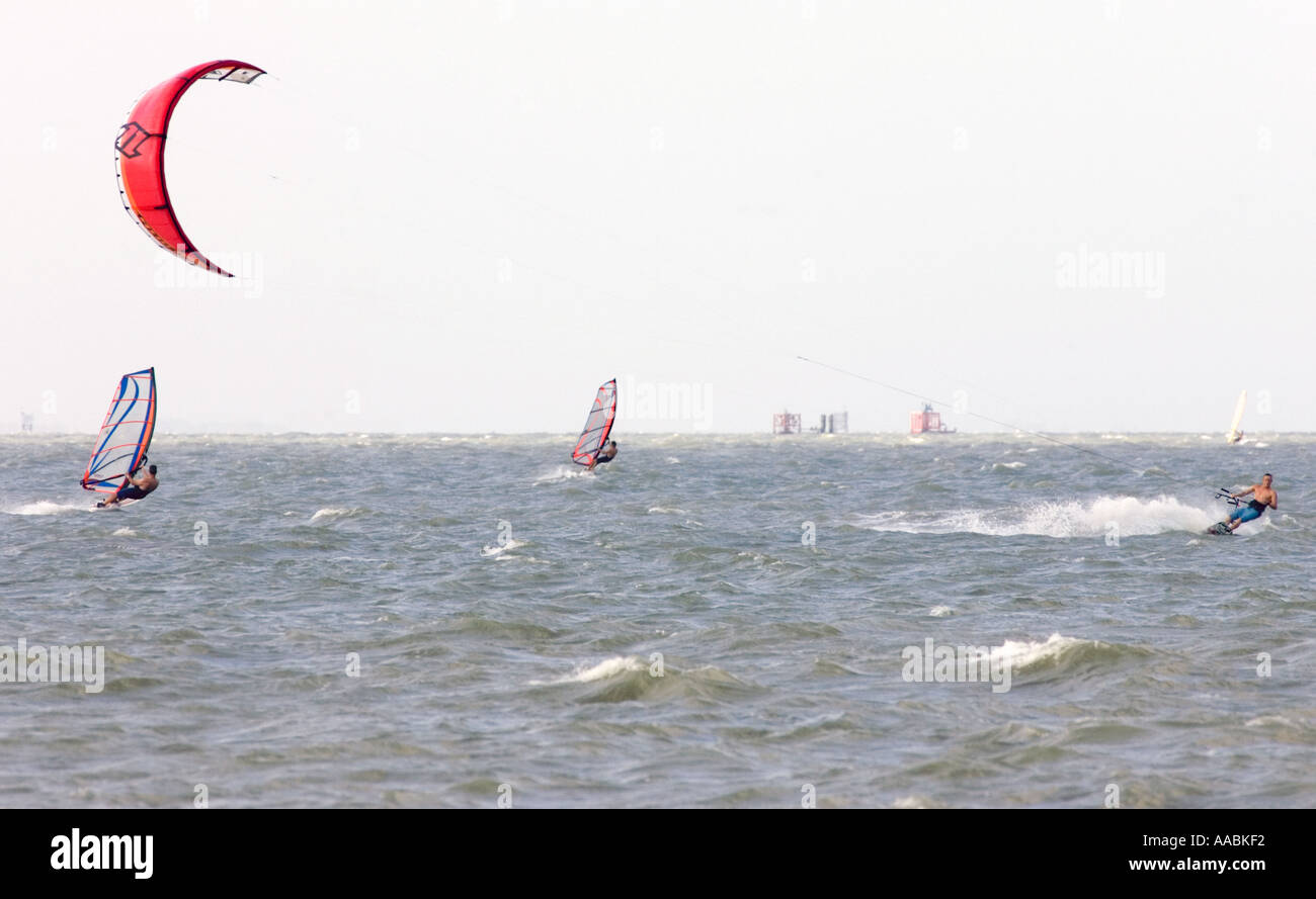 Kite surfing on corpus christi hi-res stock photography and images - Alamy