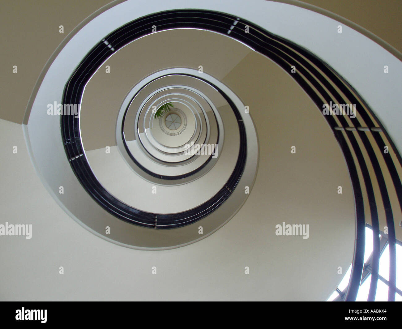 flight of winding stairs;staircorkscrew Stock Photo - Alamy