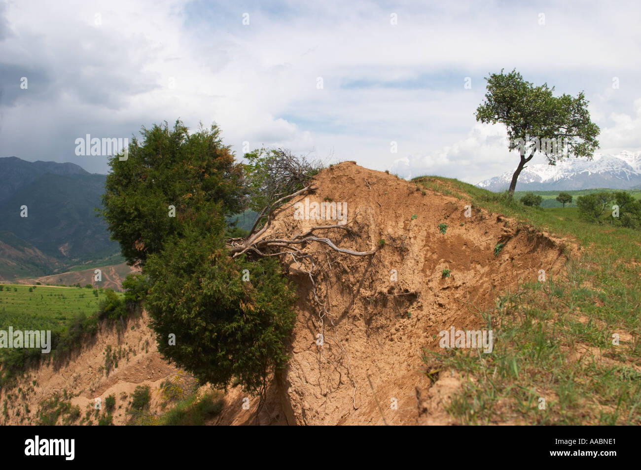 Land slide, Uzbekistan Stock Photo - Alamy
