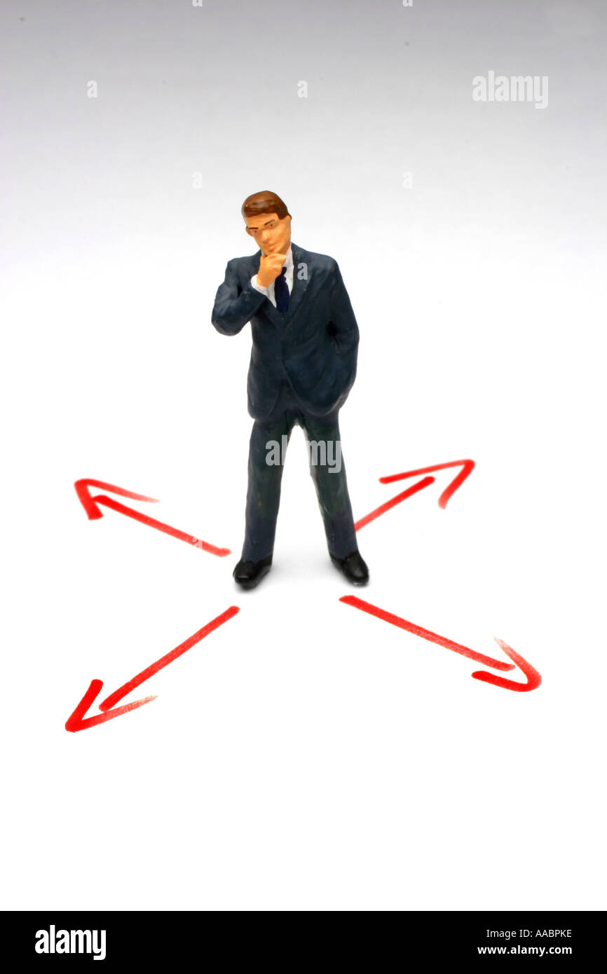 Symbol manager decision Stock Photo - Alamy