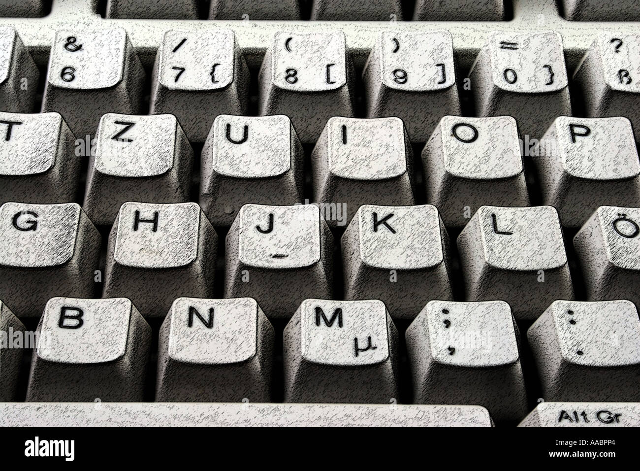 PC keyboard, graphic Stock Photo - Alamy