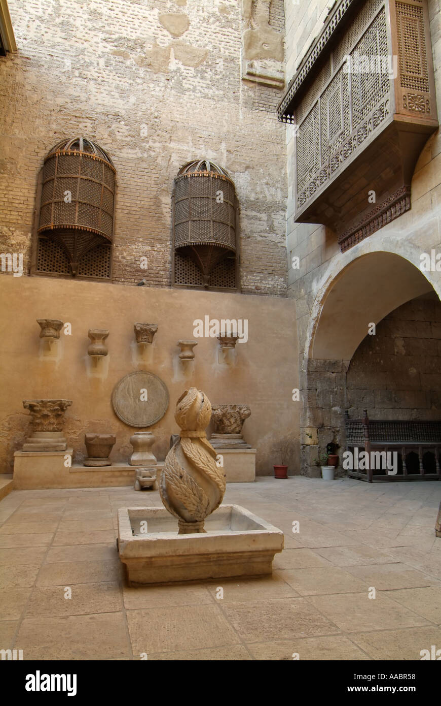 Courtyard, Gayer Anderson Museum, Cairo, Egypt Stock Photo - Alamy