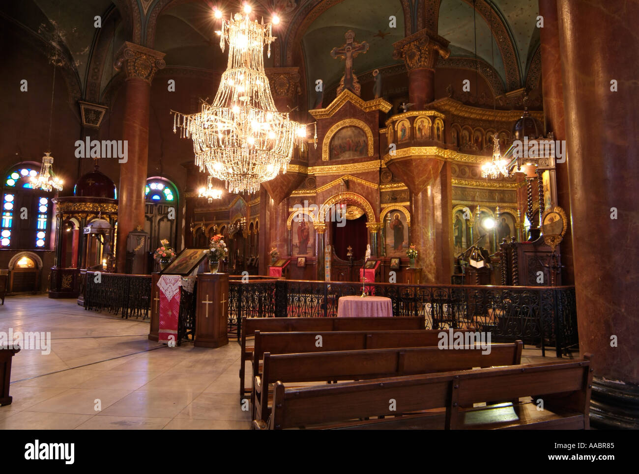 Greek Orthodox Church of St. George, Coptic Cairo, Egypt Stock Photo ...